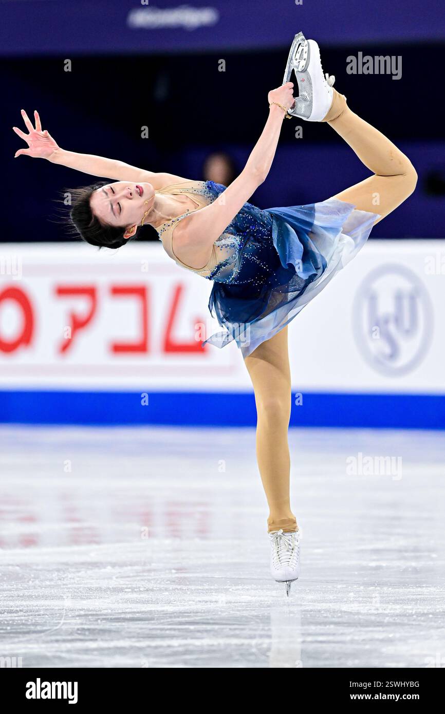 Hongyi CHEN (CHN), during Women Short Program, at the ISU Four ...