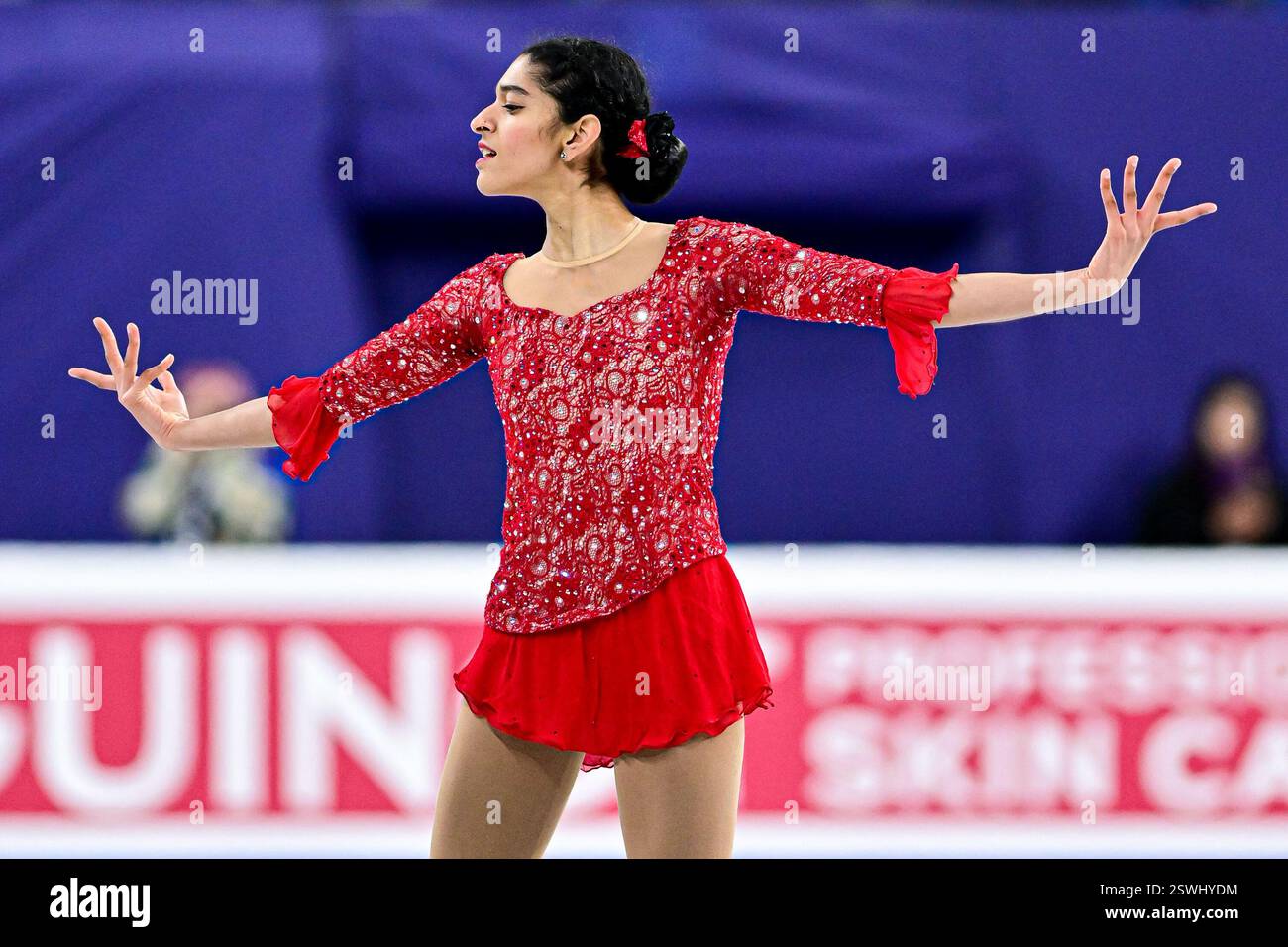 Tara PRASAD (IND), during Women Short Program, at the ISU Four Continents Figure Skating ...