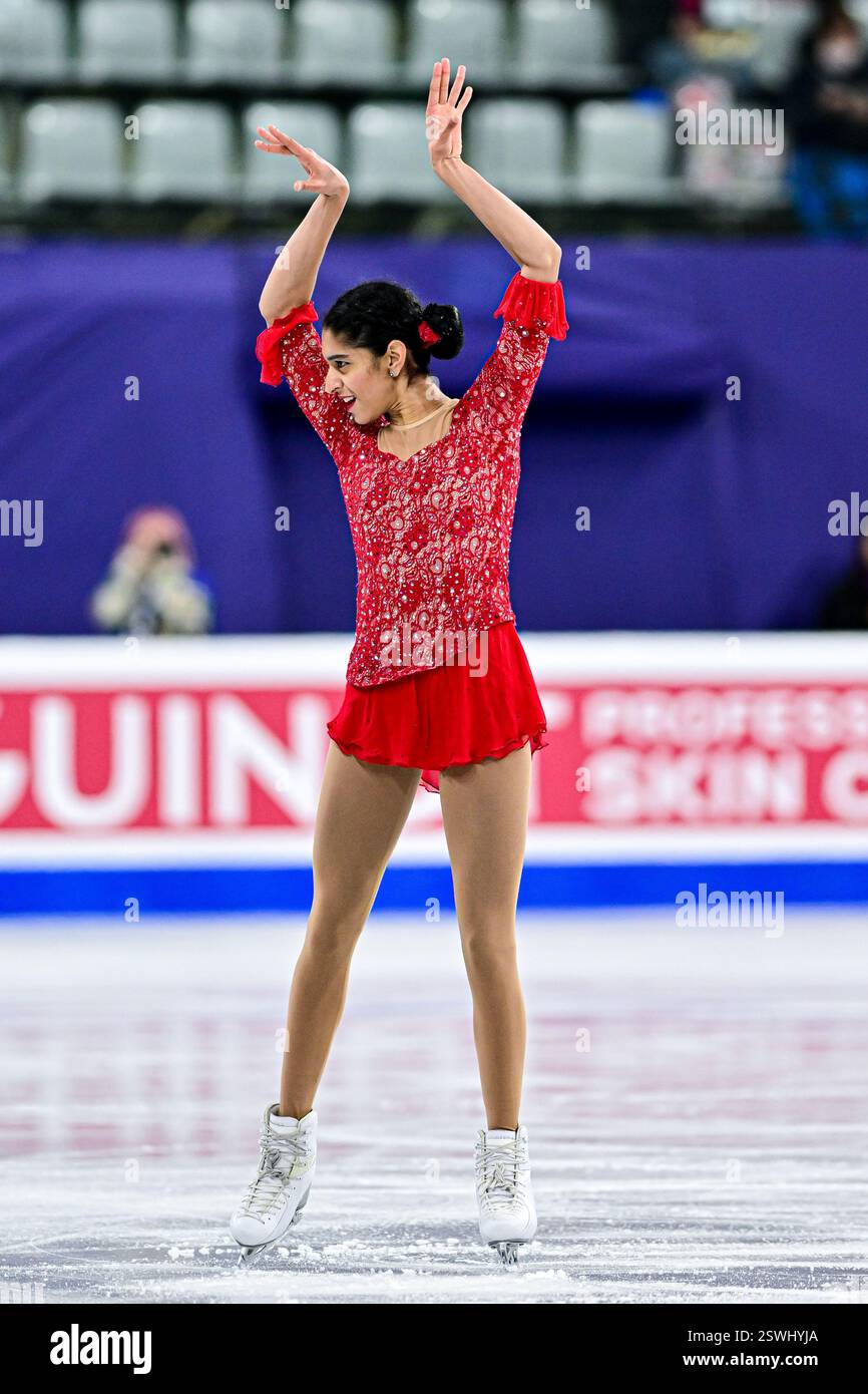 Tara PRASAD (IND), during Women Short Program, at the ISU Four Continents Figure Skating ...