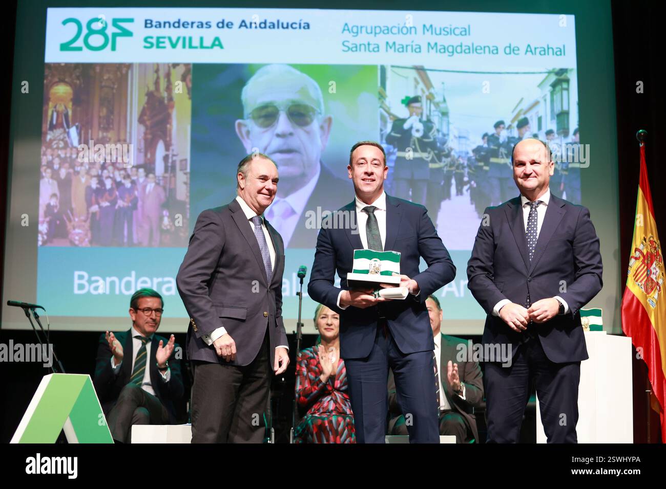 Awardees at the 'Bandera de Andalucía' Award Ceremony. On February 21 ...