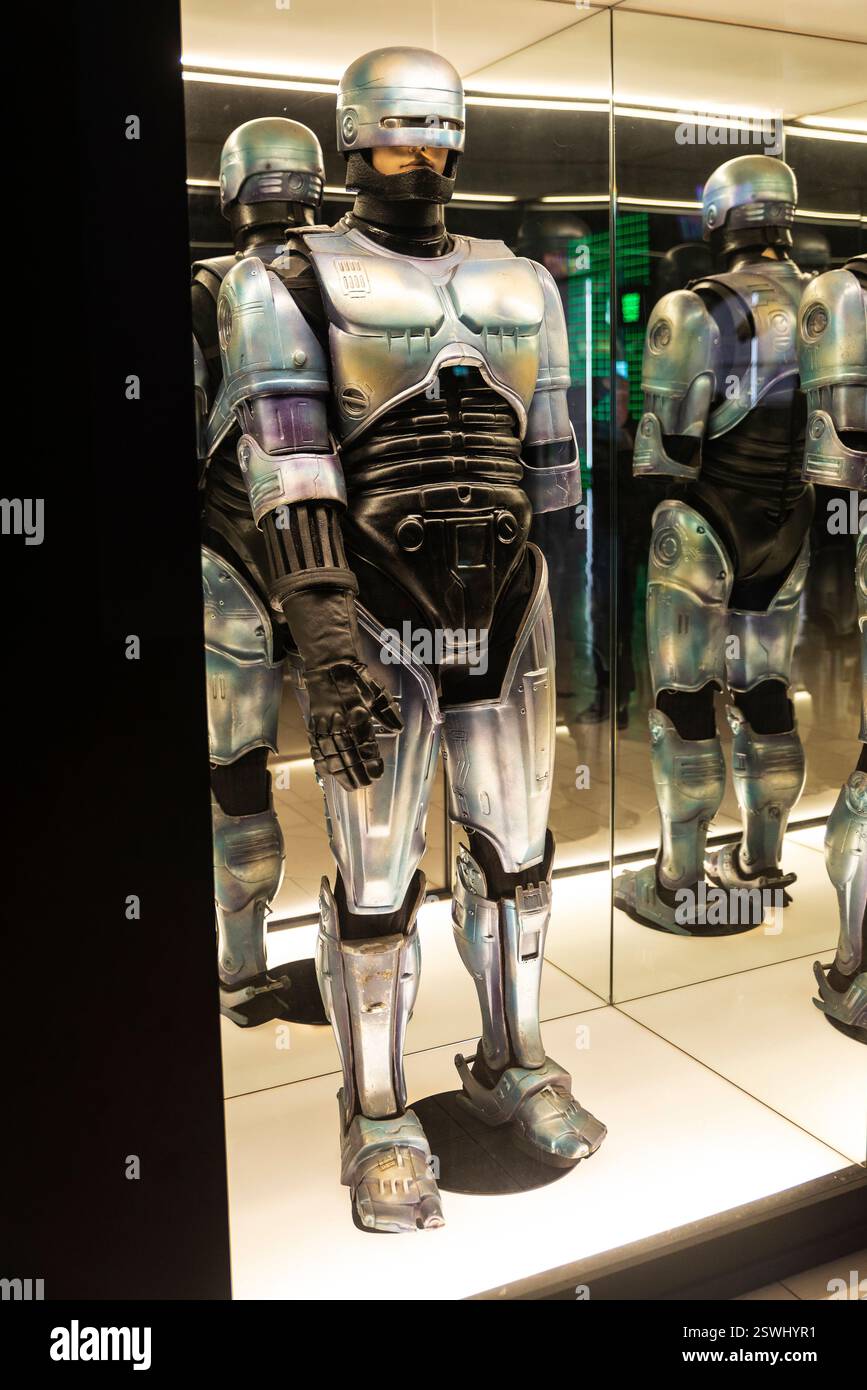 Turin, Italy - November 25, 2024: Robocop armor exhibited at the ...