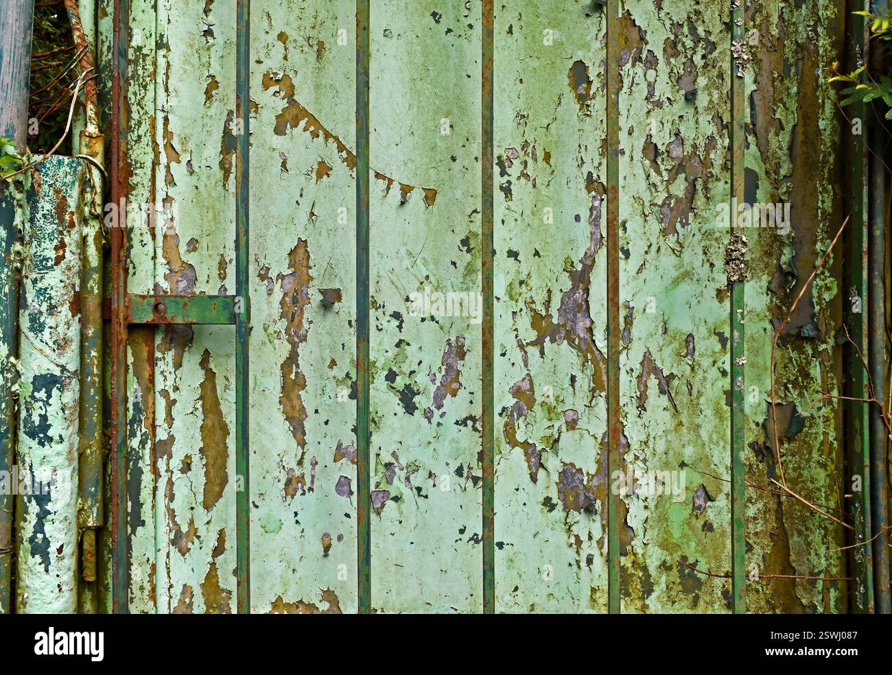 Old metal gate with peeling paint Stock Photo - Alamy