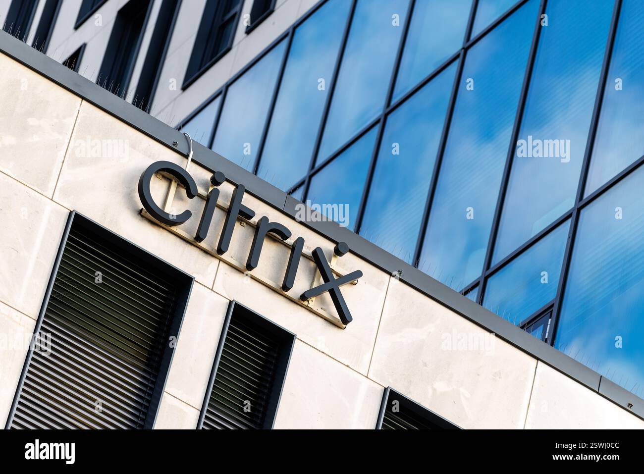 Munich, Germany. 20th Feb, 2025. The logo of Citrix Systems can be seen ...