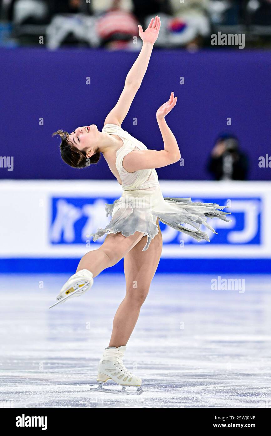 Alysa LIU (USA), during Women Short Program, at the ISU Four Continents ...