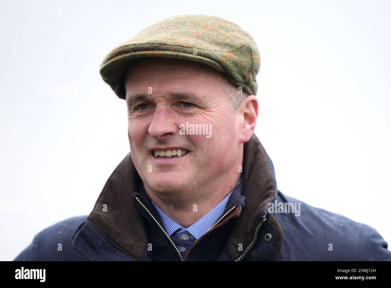 Trainer David Dennis at Warwick Racecourse. Picture date: Friday ...