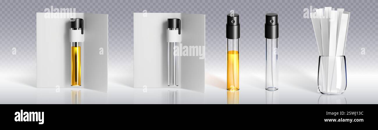 Perfume test and paper Stock Vector Images - Alamy