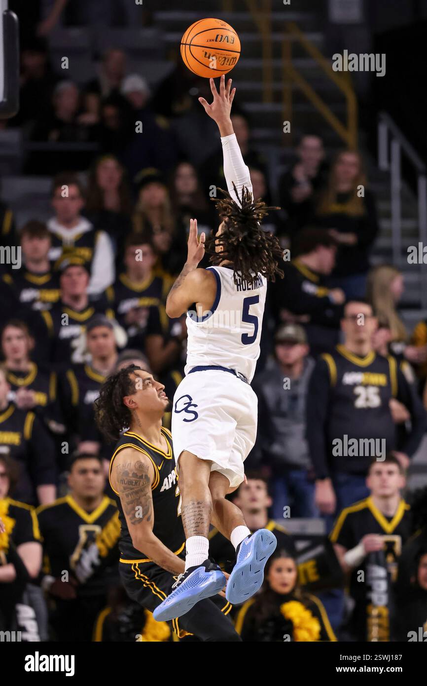 February 20, 2025: Georgia Southern Eagles guard Adante' Holiman (5 ...