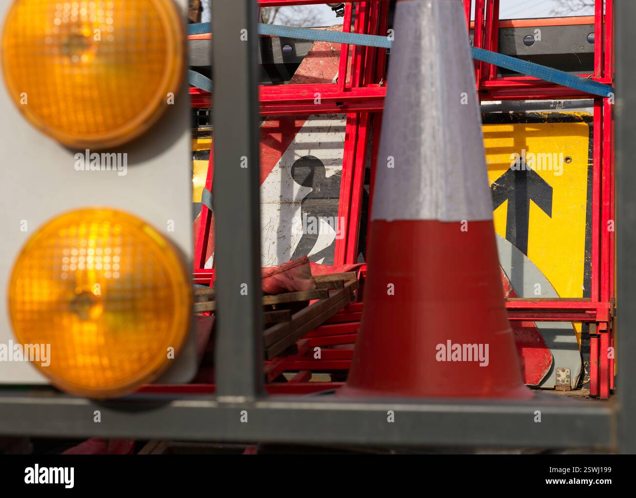 Road signs back of the truck hi-res stock photography and images - Alamy
