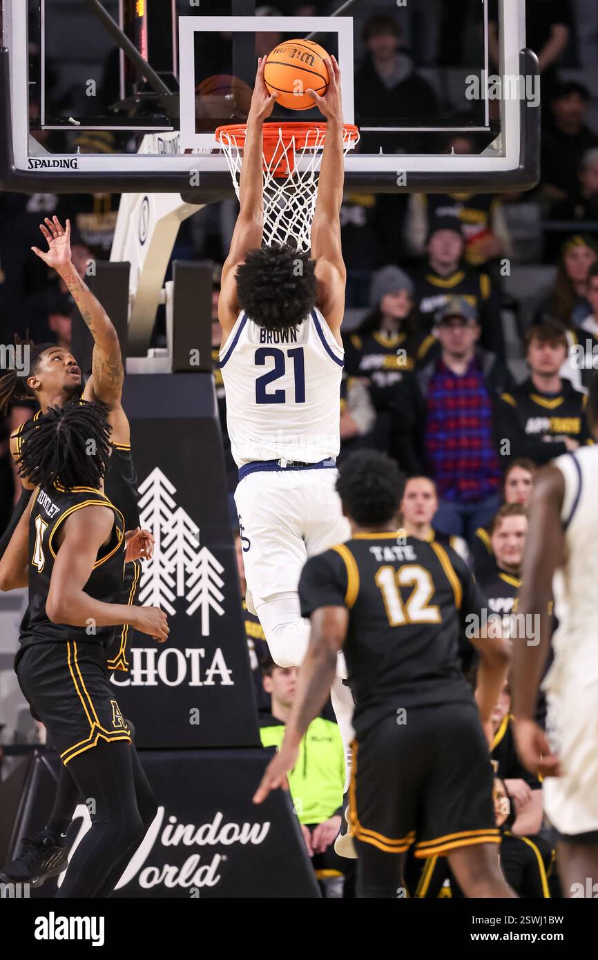 Boone, North Carolina, USA. 20th Feb, 2025. Georgia Southern Eagles ...