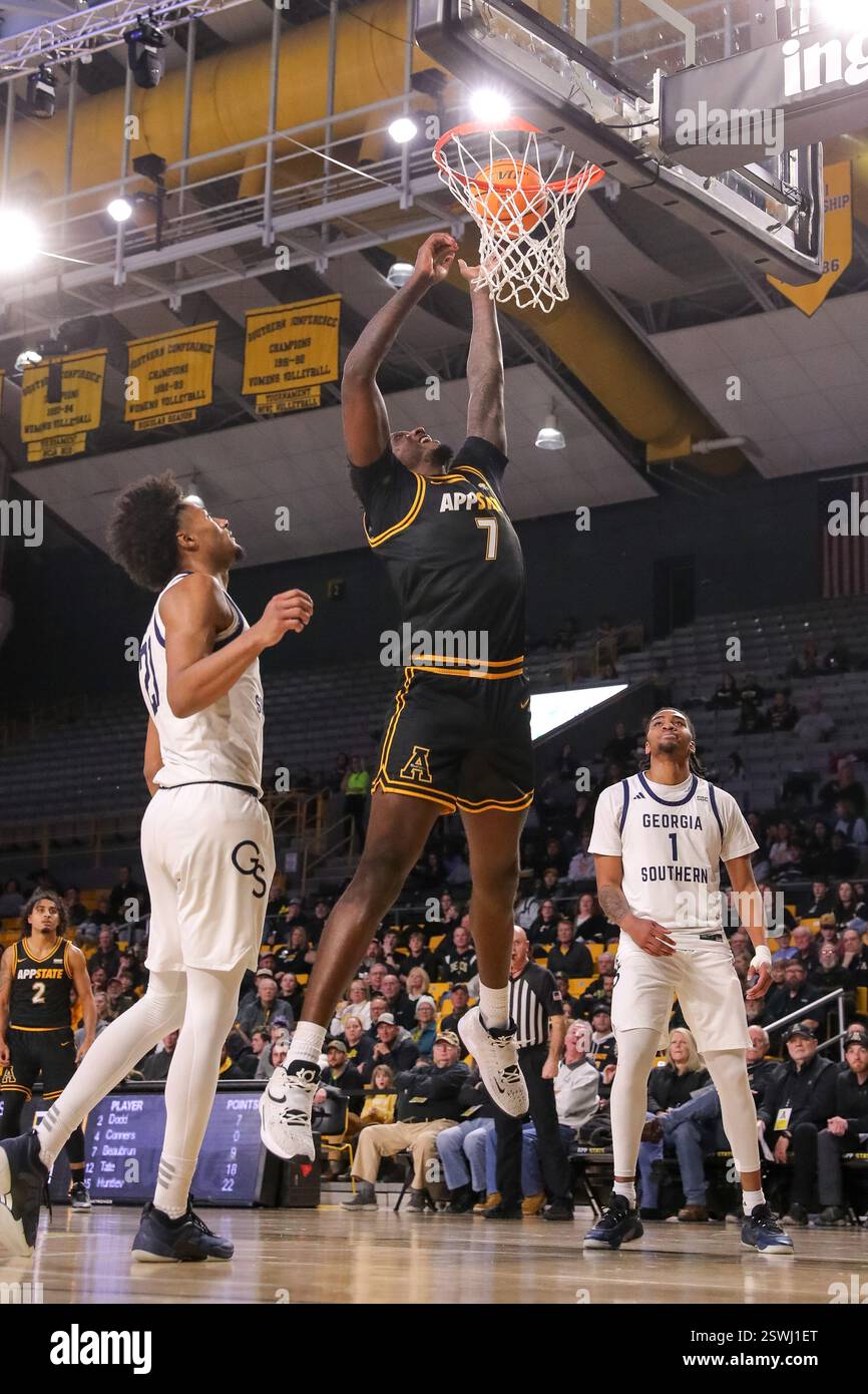 Boone, North Carolina, USA. 20th Feb, 2025. Appalachian State ...