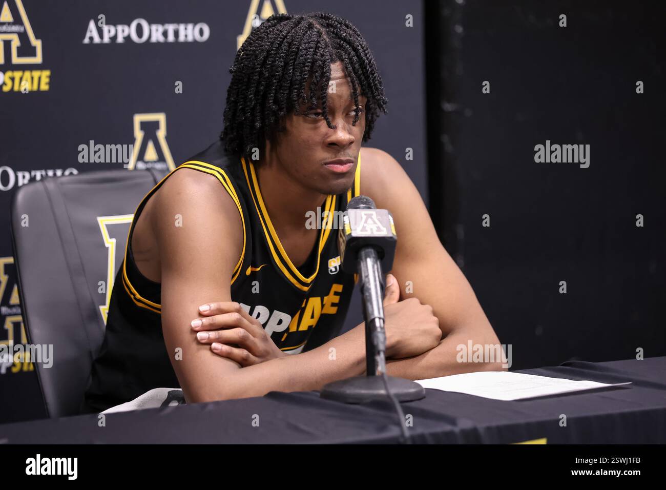 February 20, 2025: Appalachian State Mountaineers forward CJ Huntley ...