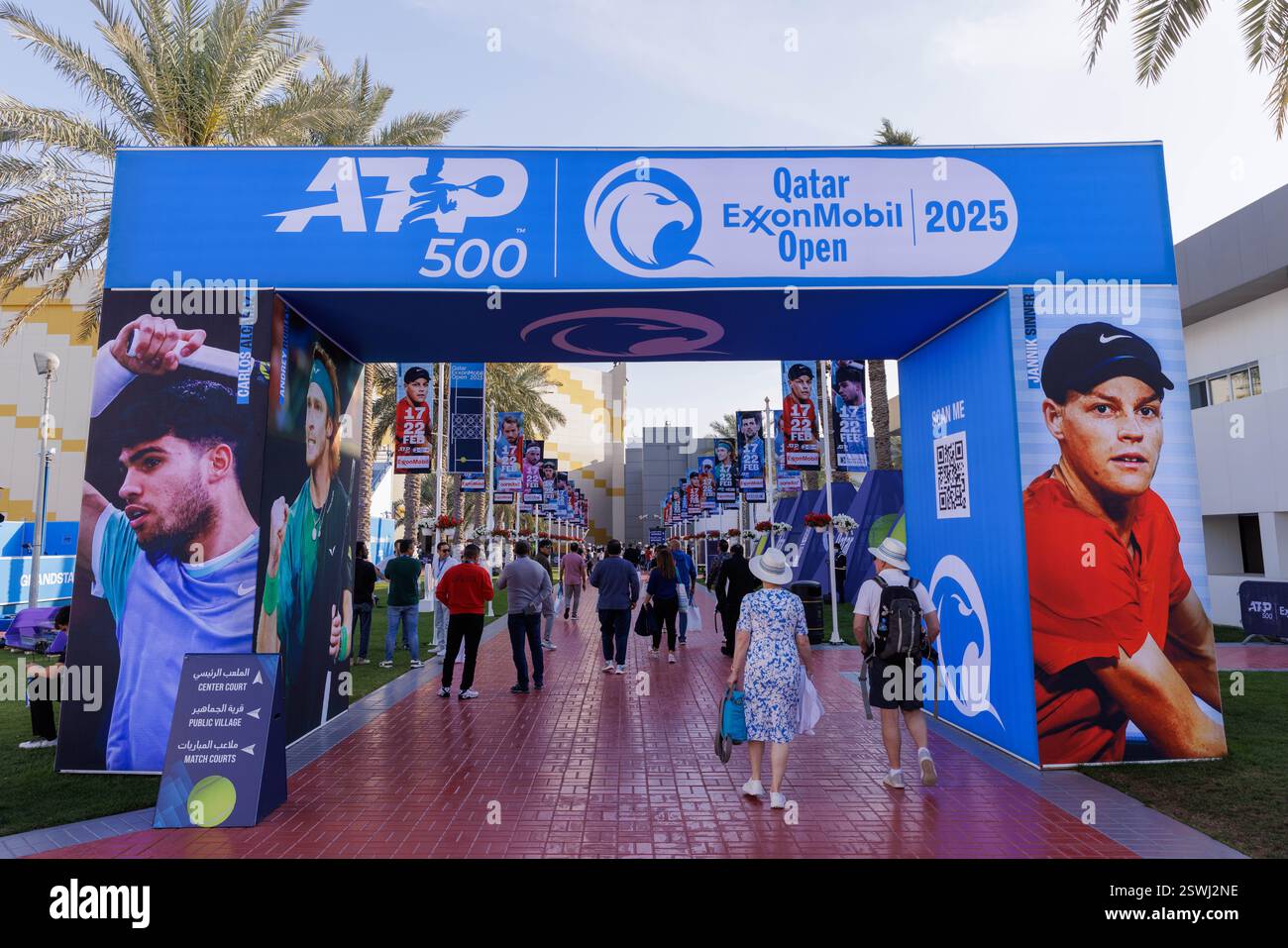 General view of the Khalifa International Tennis and Squash Complex ...