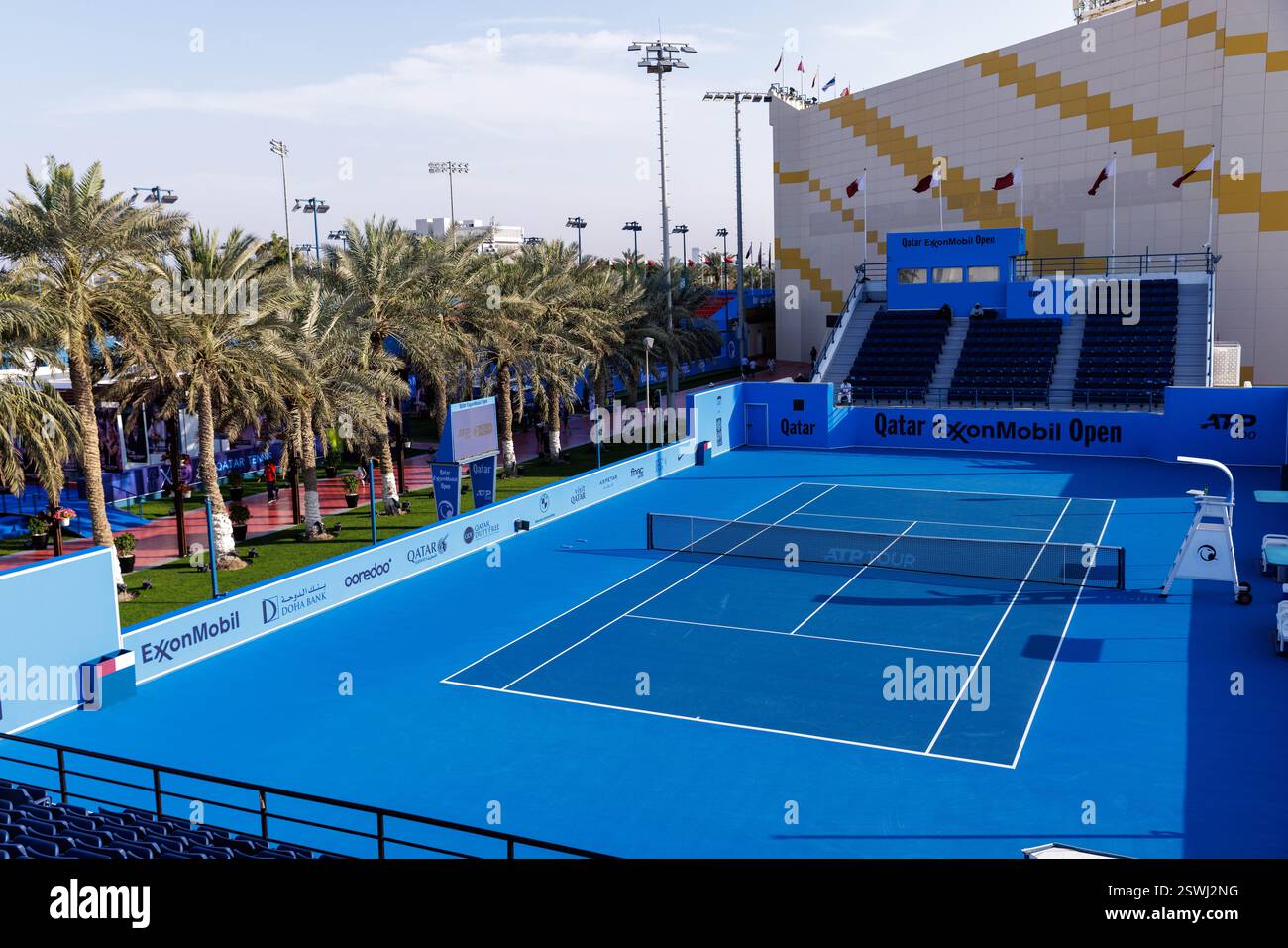 General view of the Khalifa International Tennis and Squash Complex ...