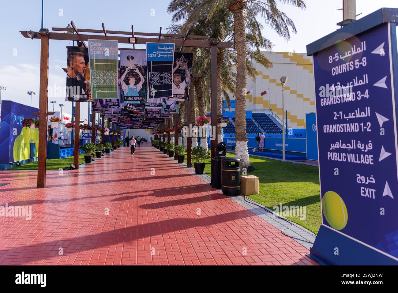 General view of the Khalifa International Tennis and Squash Complex ...