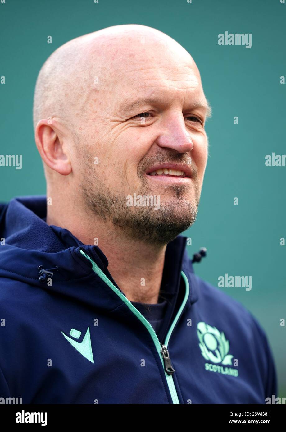 Scotland head coach Gregor Townsend during a training session at the ...