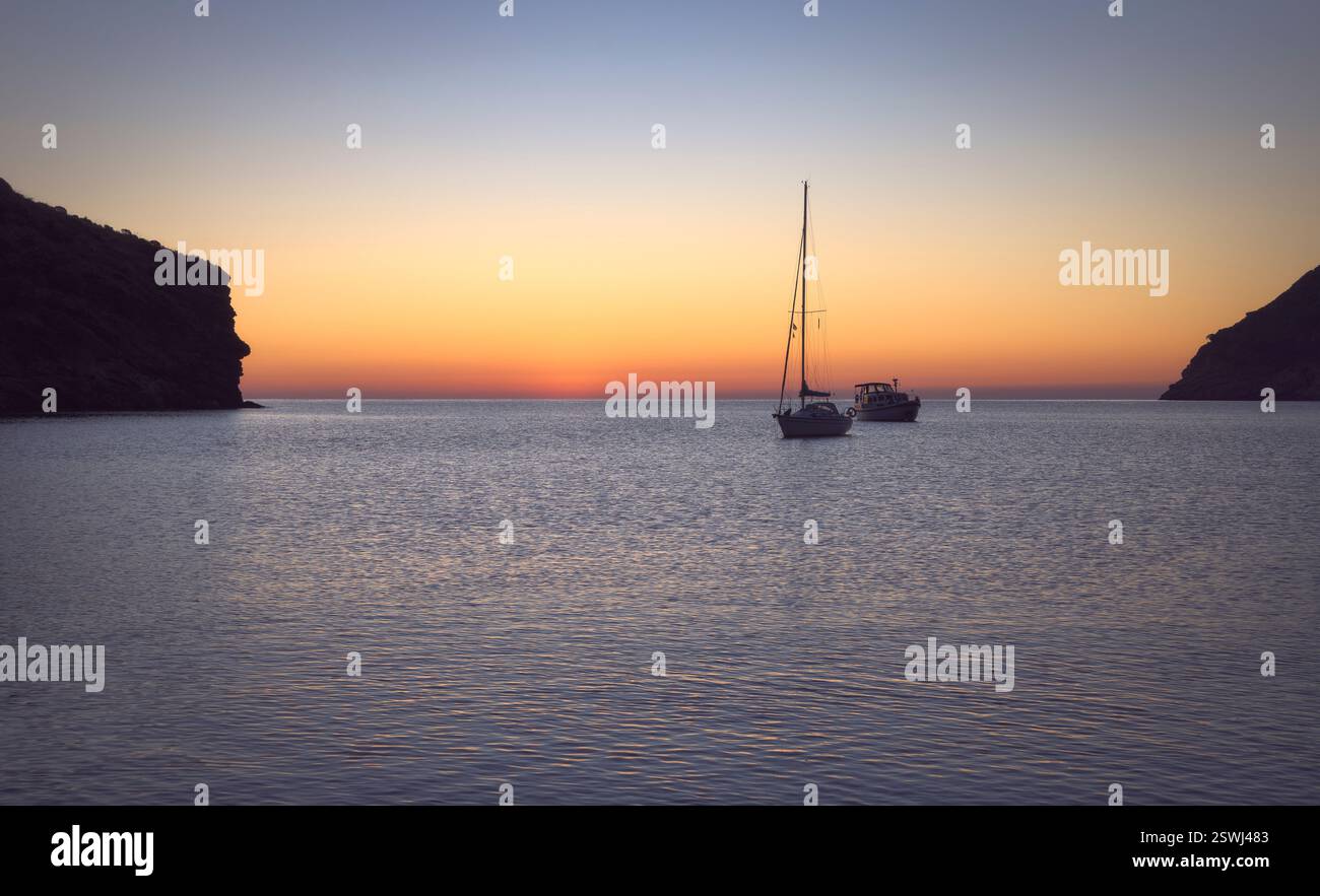 Fishing boats peacefully anchor hi-res stock photography and images - Alamy