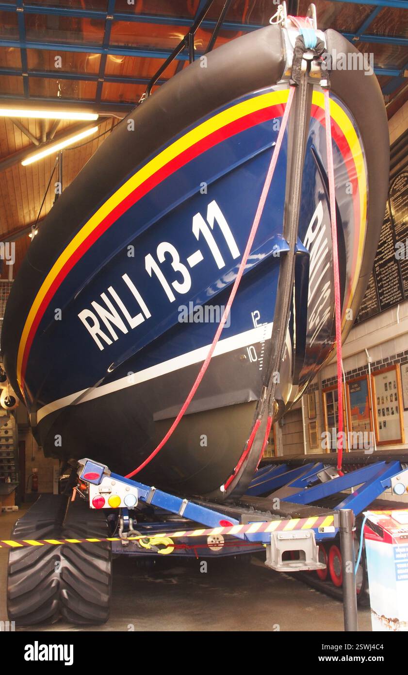The Royal National Lifeboat Institution vessel at St Ives, Cornwall ...