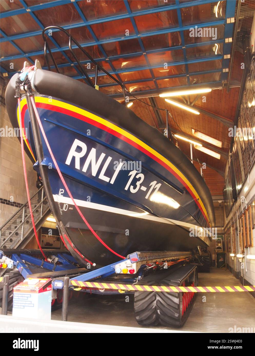 The Royal National Lifeboat Institution vessel at St Ives, Cornwall ...