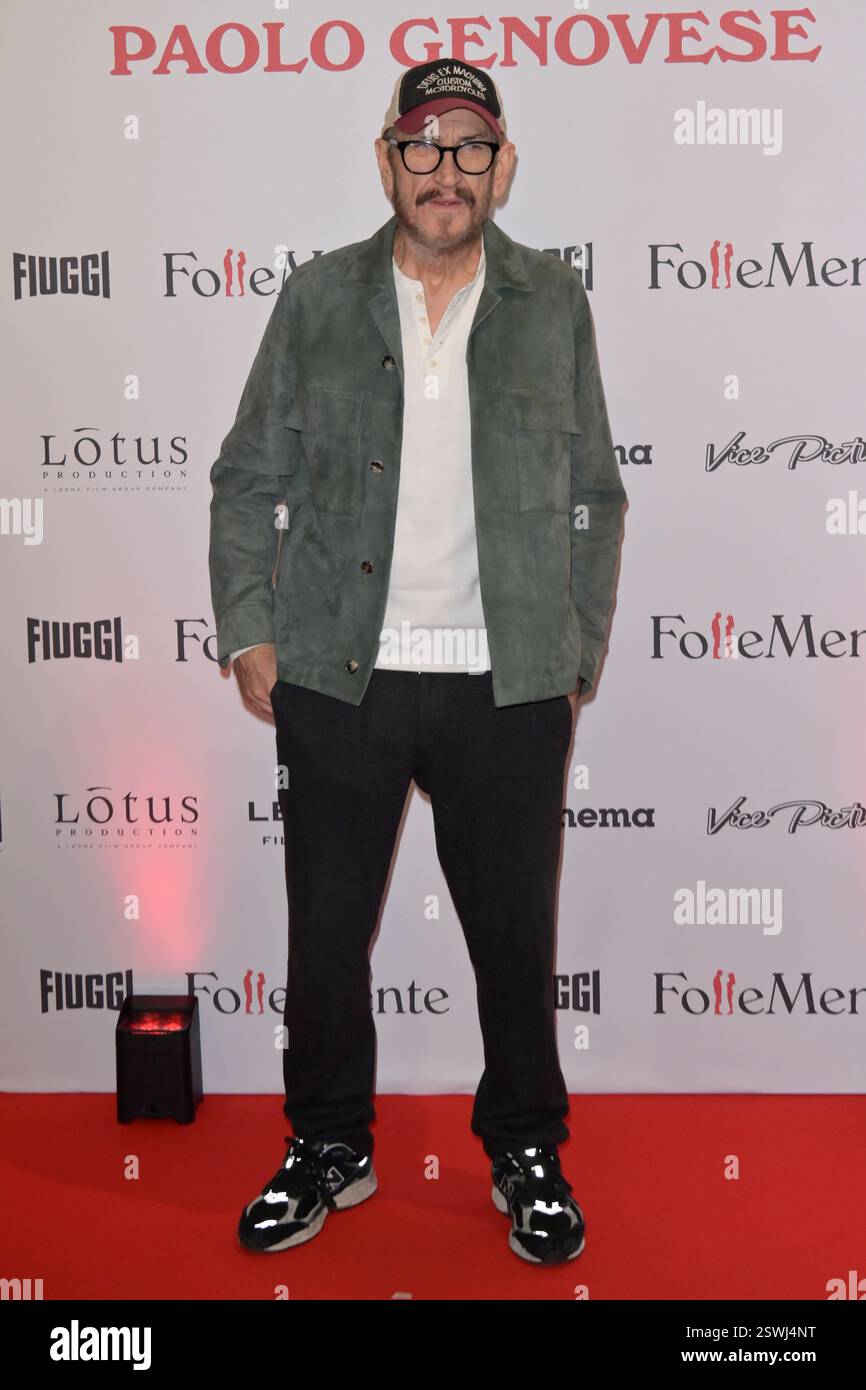 Marco Giallini attends the red carpet of movie "Follemente" at The ...
