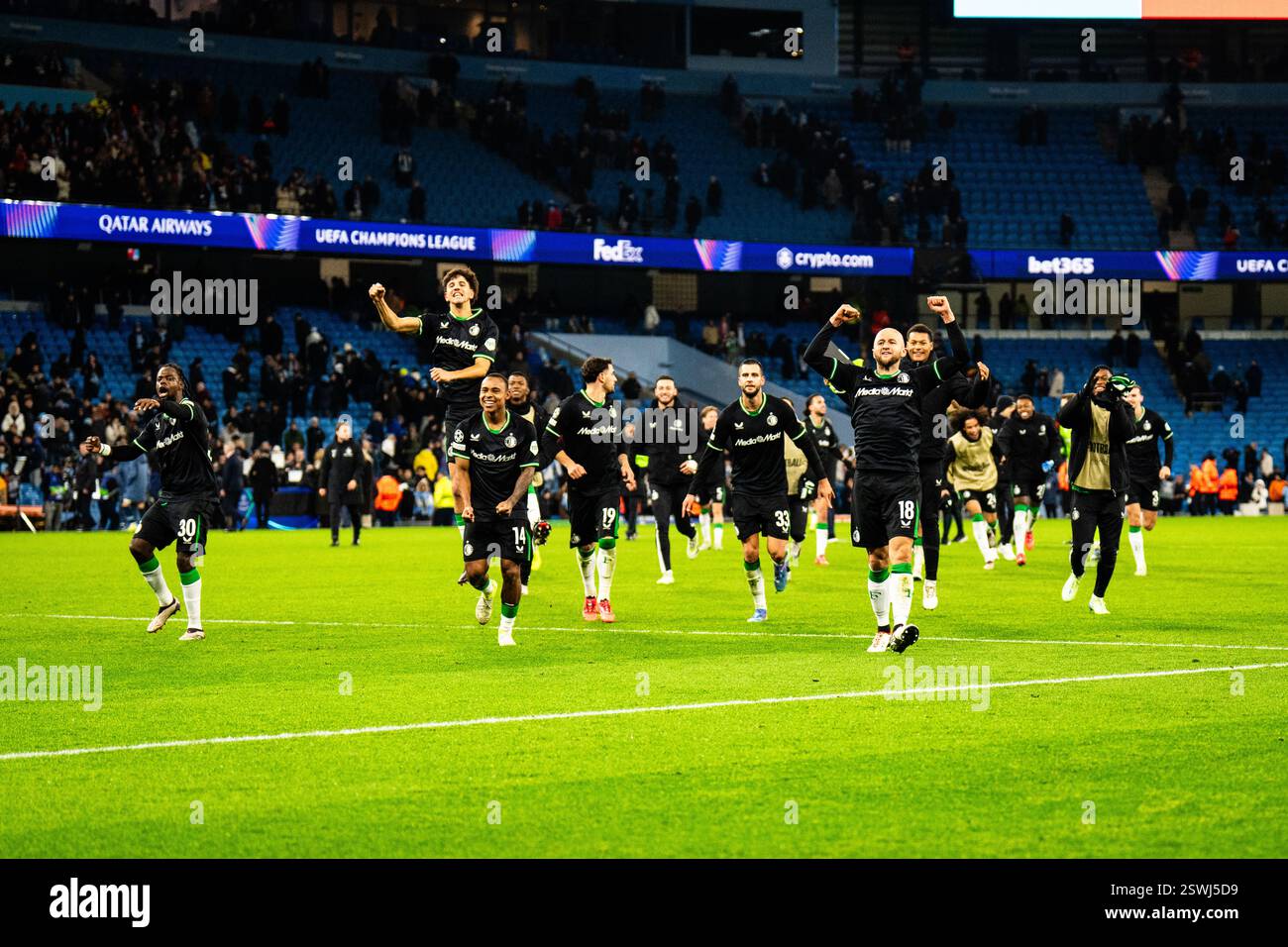 Manchester - Jordan Lotomba of Feyenoord, Facundo Gonzalez of Feyenoord ...