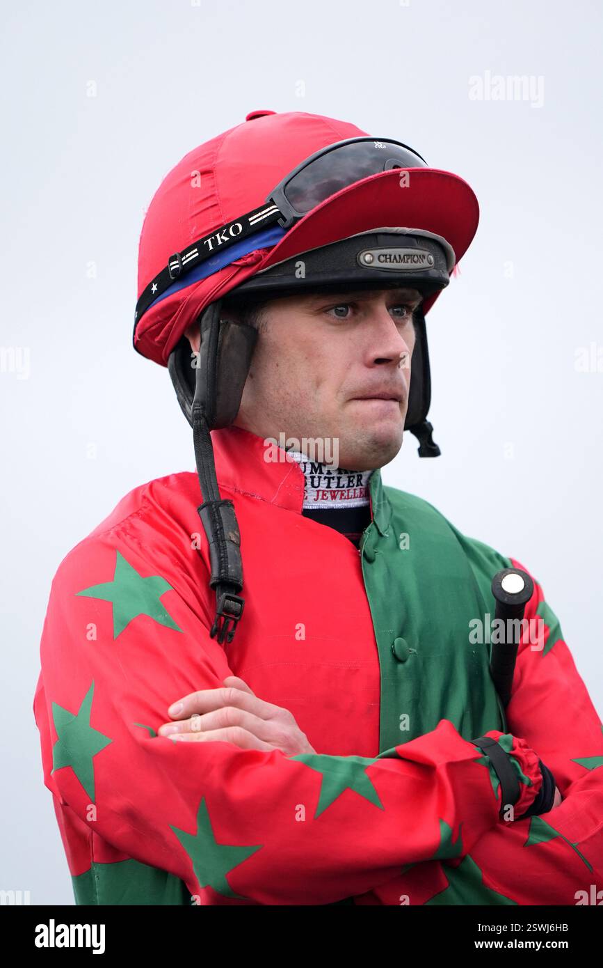 Jockey Max Kendrick at Warwick Racecourse. Picture date: Friday ...