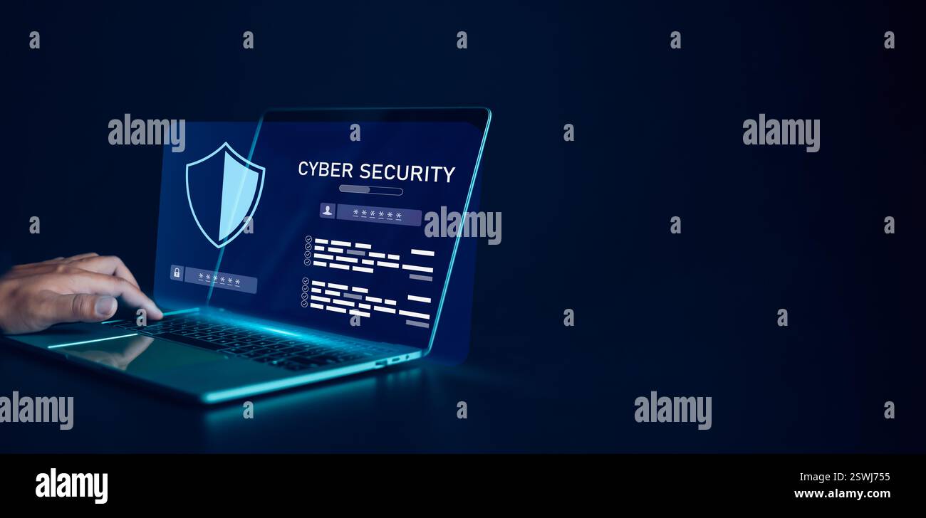 Cyber Security And Data Protection On Internet Password Protected System And Storage Human