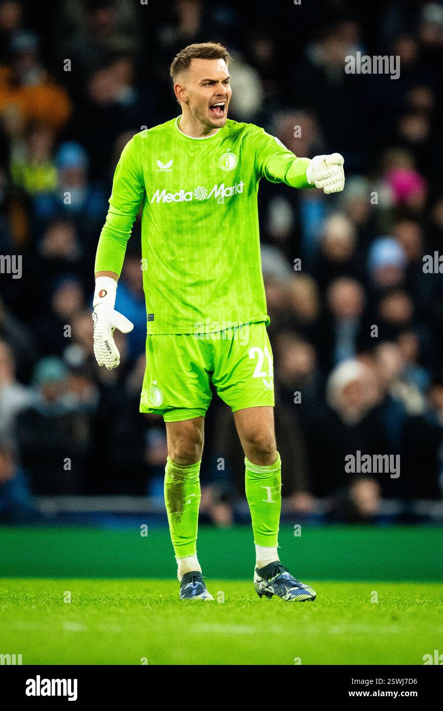 Manchester - Goalkeeper Timon Wellenreuther of Feyenoord during the ...