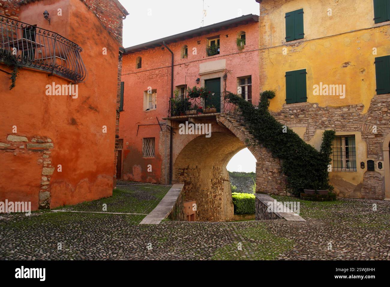 Interior view of Pozzolengo Castle, Brescia, Italy Stock Photo - Alamy