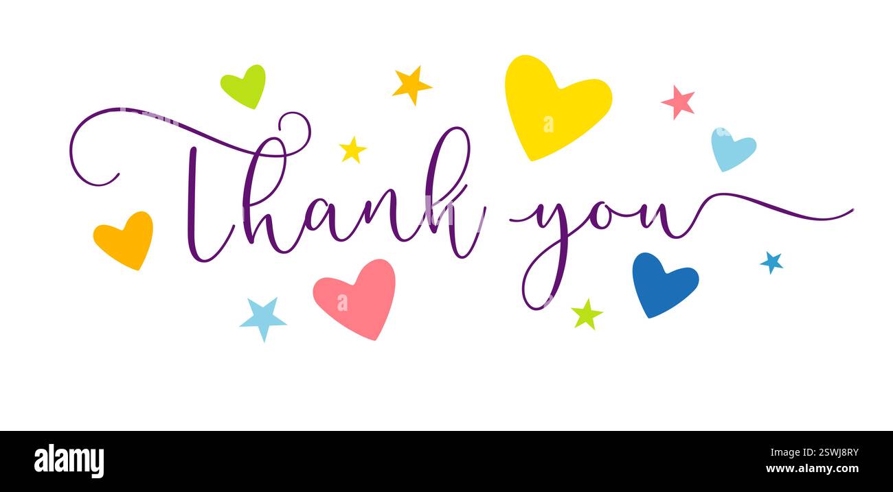 Thank you banner graphic hi-res stock photography and images - Alamy