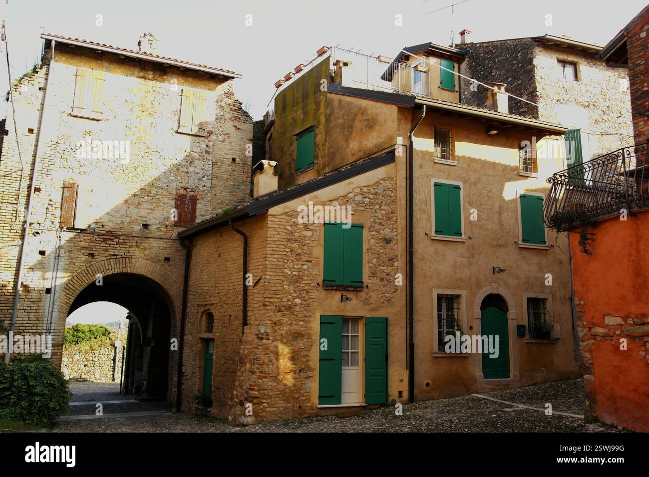 Interior view of Pozzolengo Castle, Brescia, Italy Stock Photo - Alamy