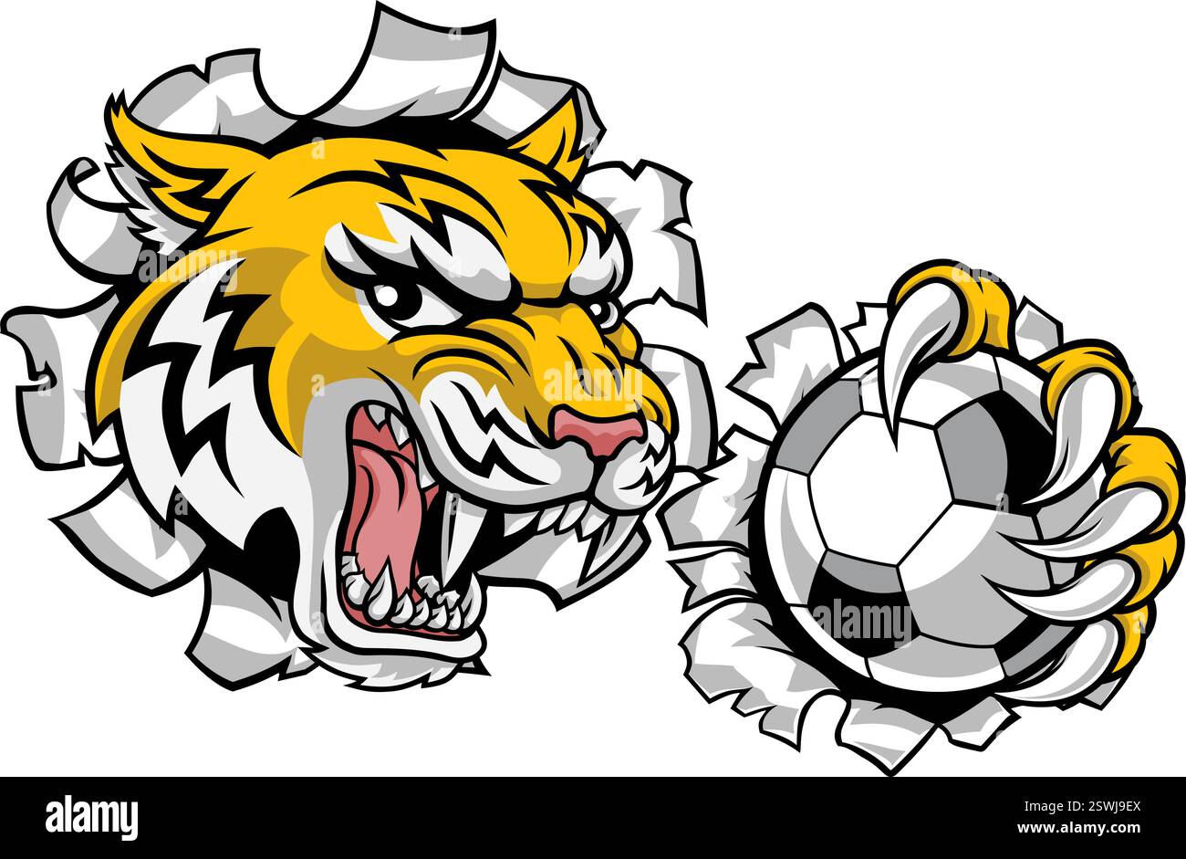 Soccer mascot boy Cut Out Stock Images & Pictures - Alamy