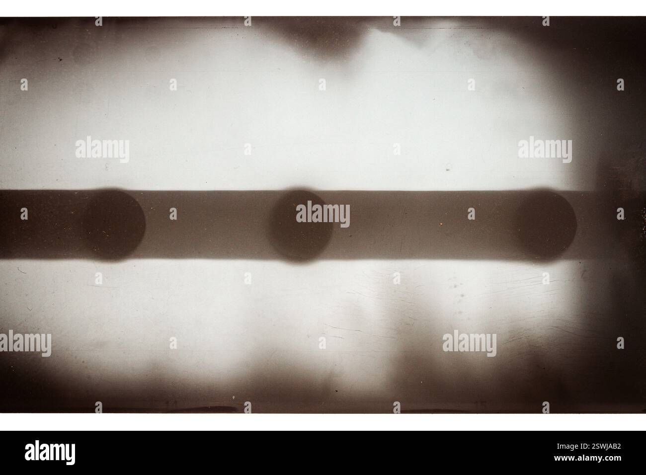 Grungy color 120mm negative film isolated on white background. Medium ...