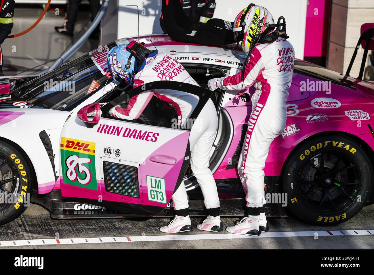 FREY Rahel (swi), Iron Dames, Porsche 911 GT3 R (992) #85, LM GT3 ...