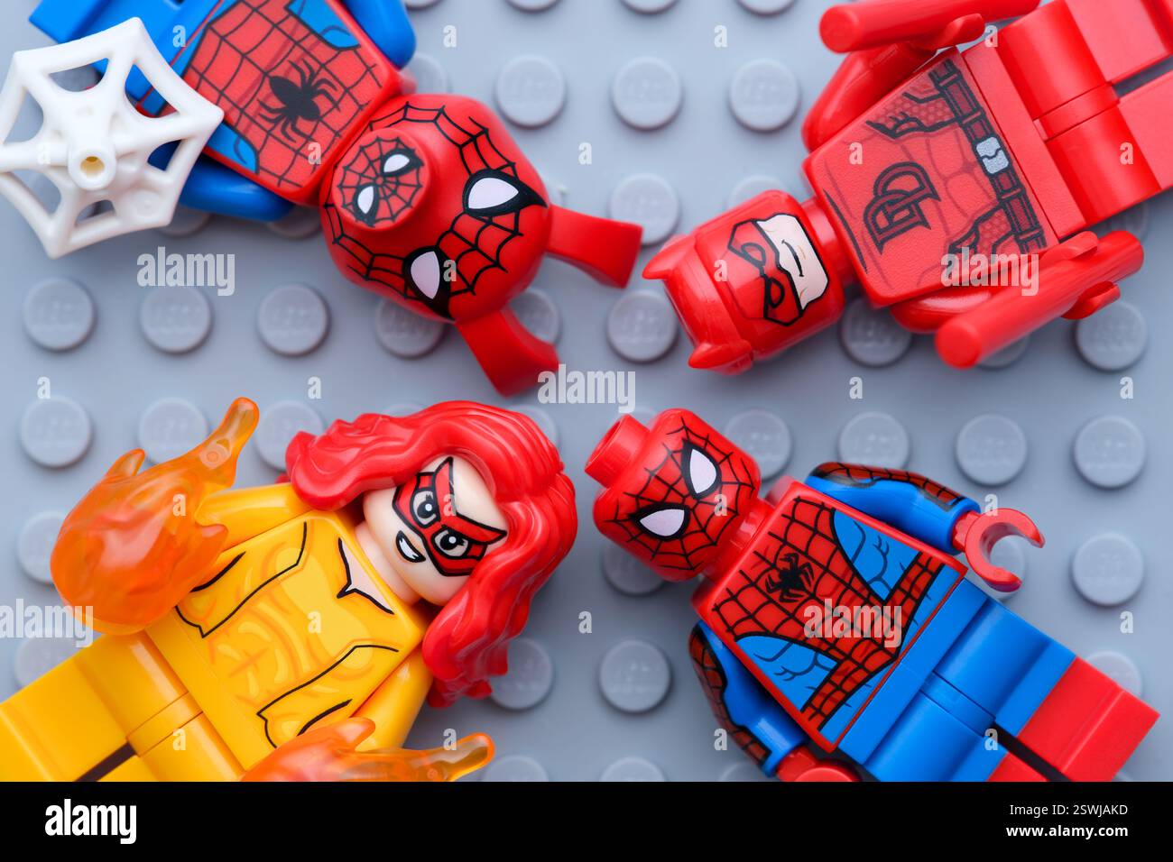 Tambov, Russian Federation - February 03, 2025 Four Lego Marvel ...