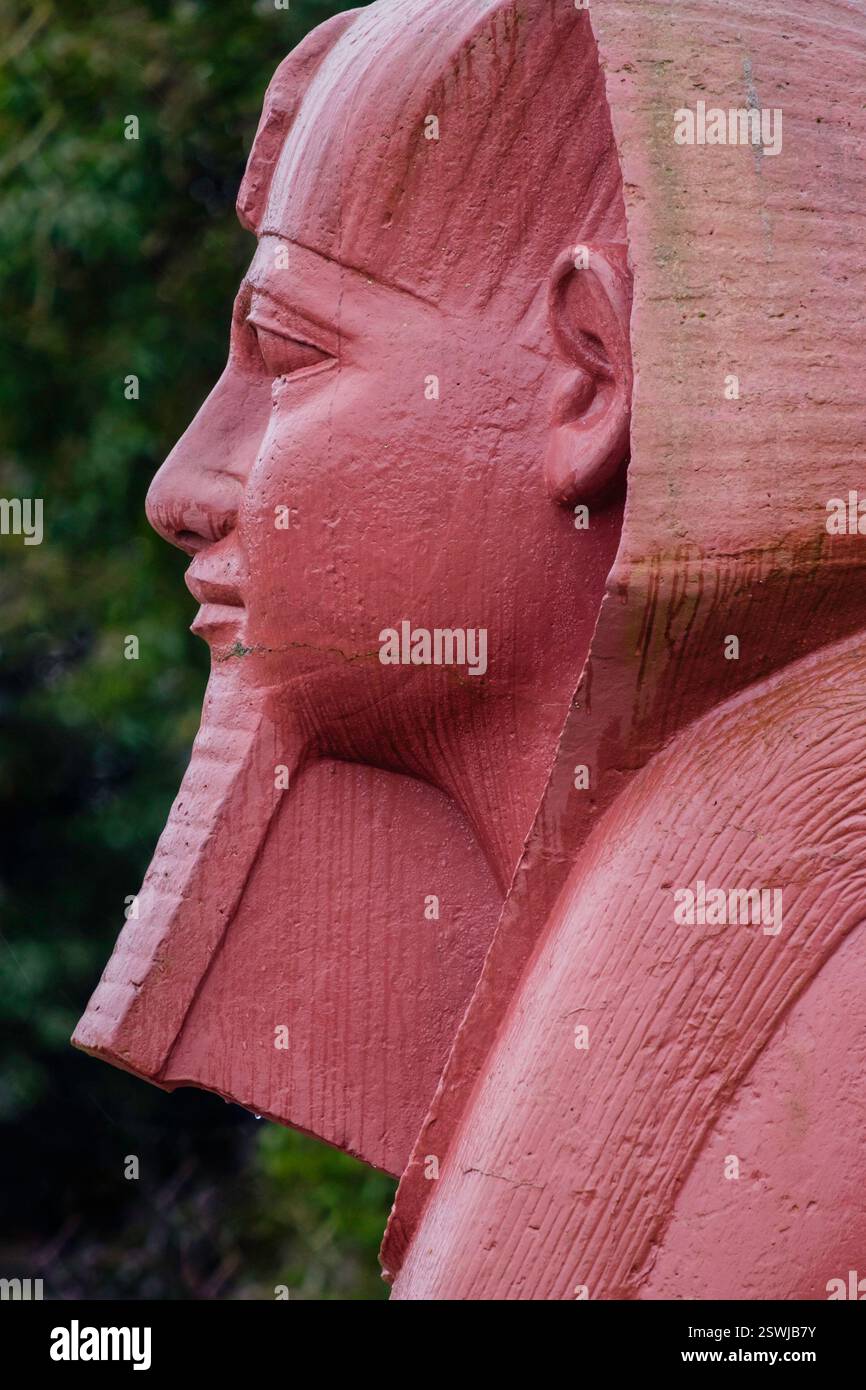 Crystal Palace Park sphinxes, repainted in the original terracotta red ...