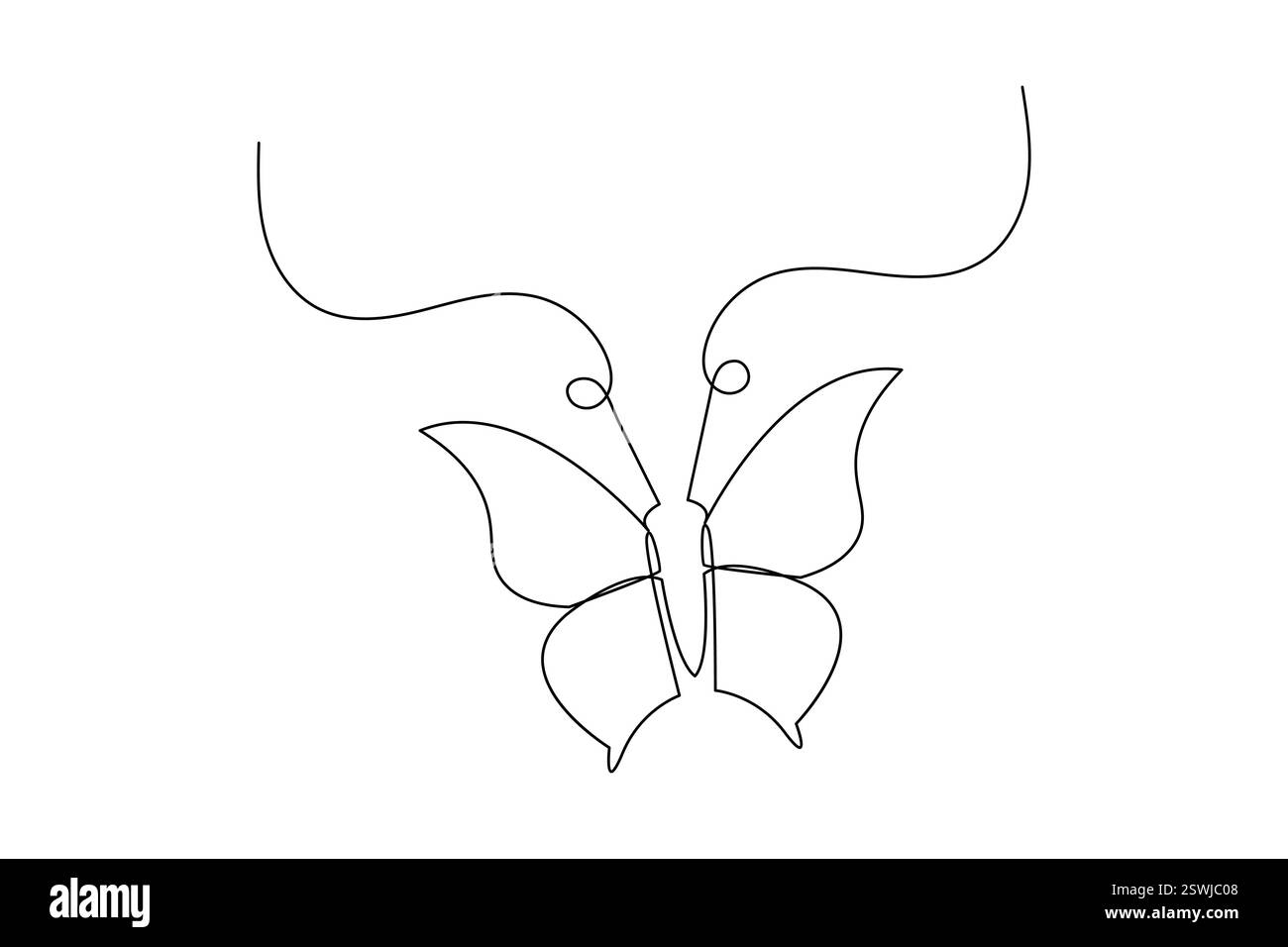 Abstract butterfly vector art isolated on white background Stock Vector ...