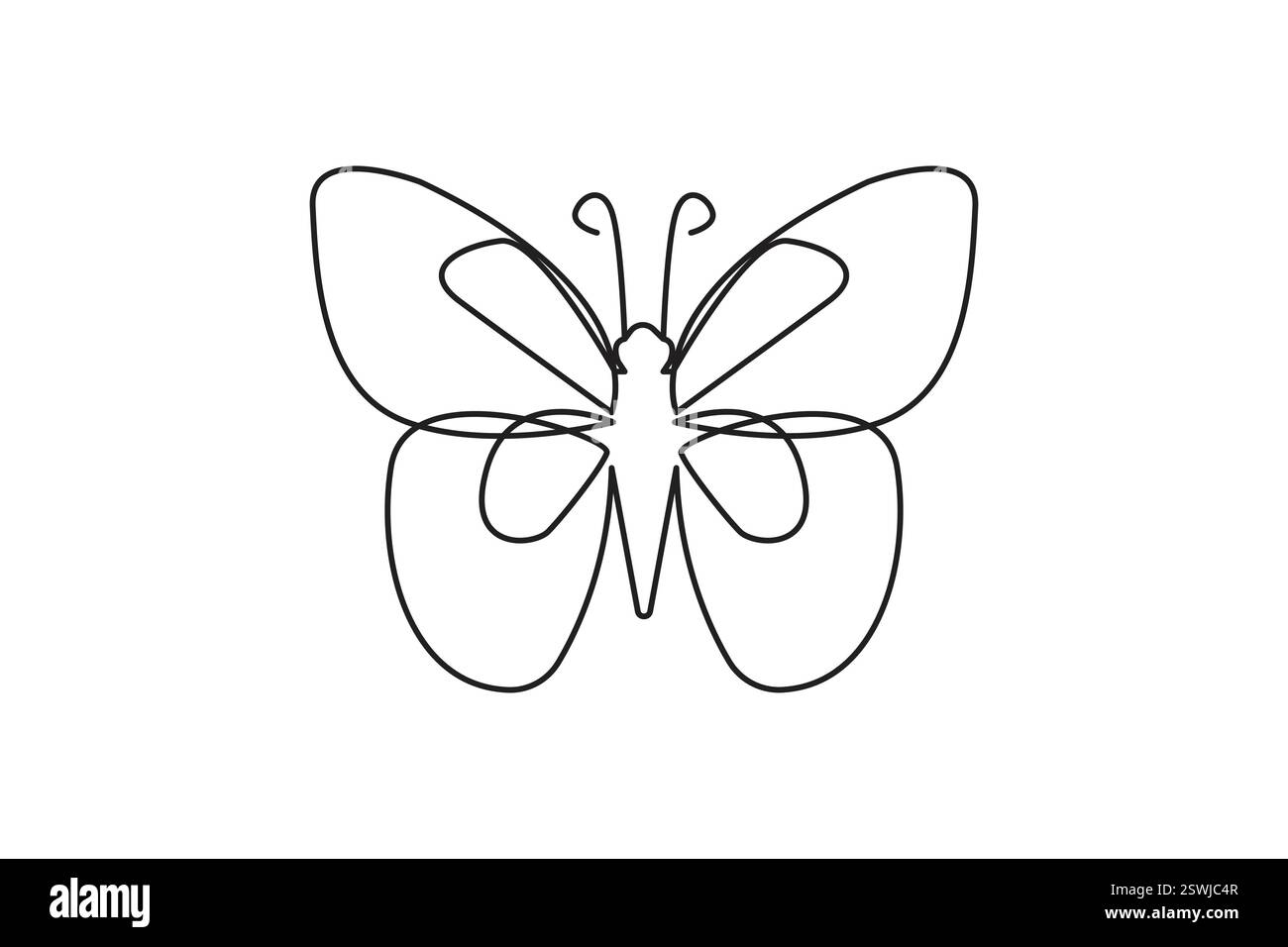 Abstract butterfly vector art isolated on white background Stock Vector ...