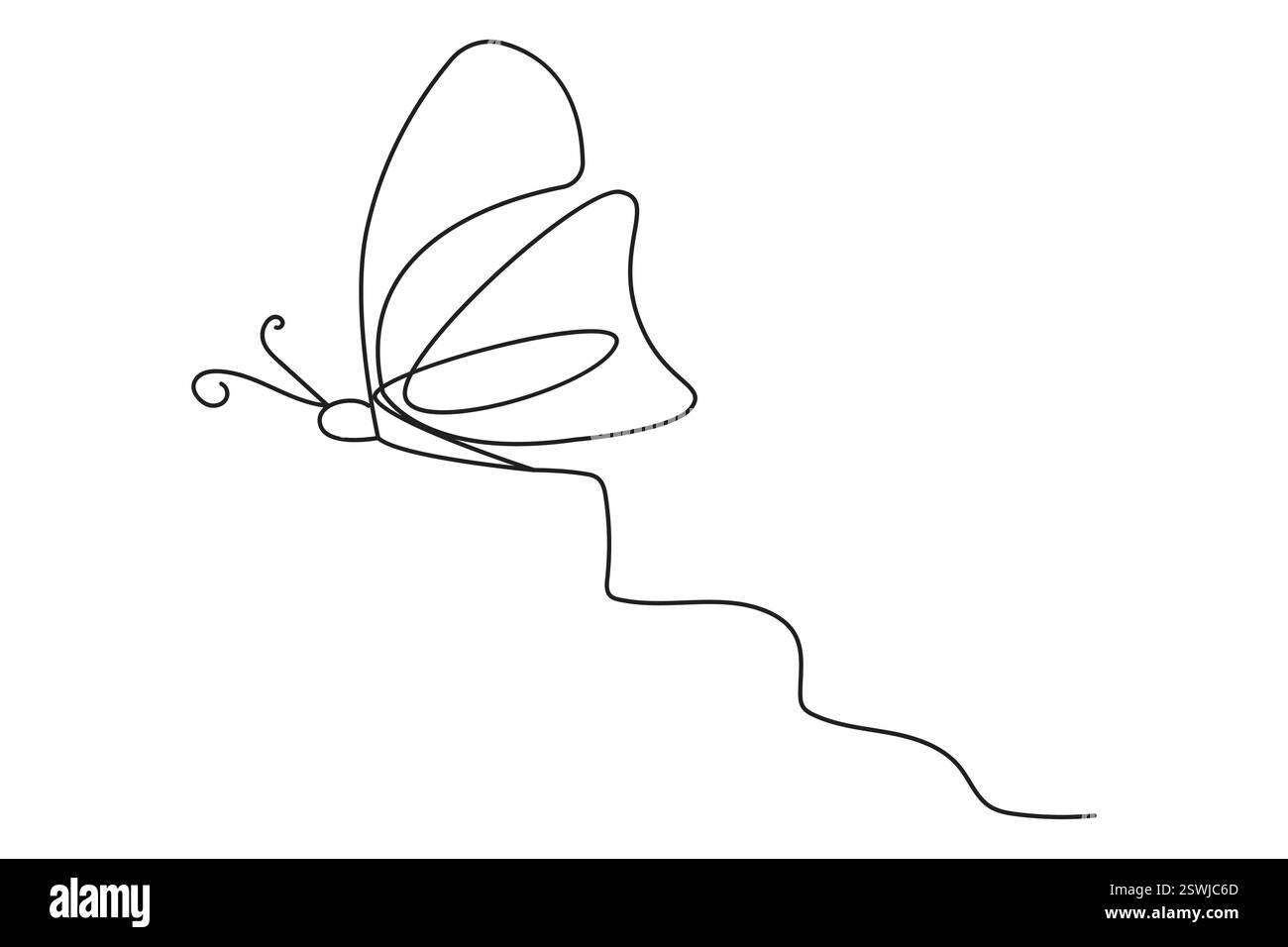 Abstract butterfly vector art isolated on white background Stock Vector ...