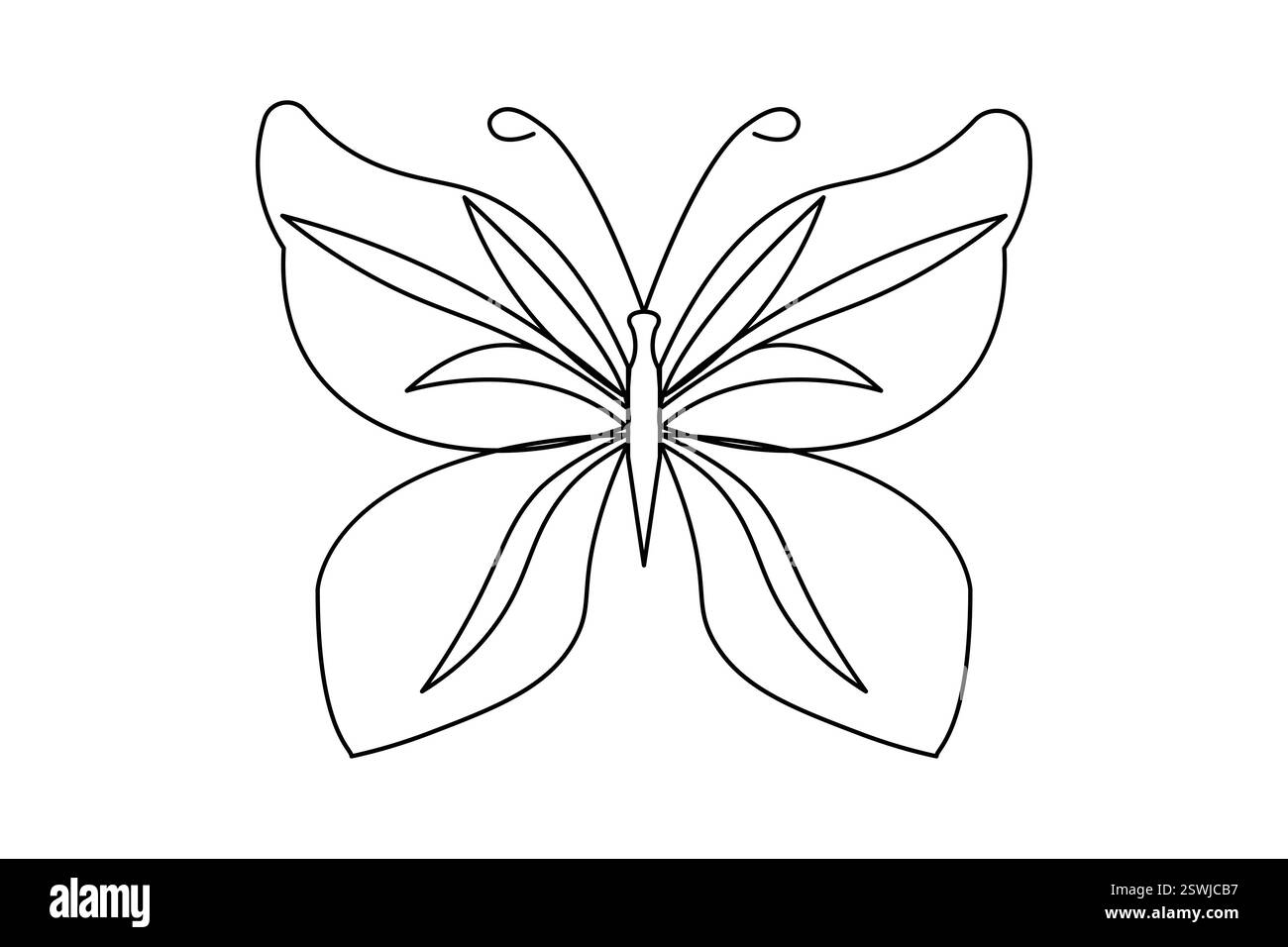 Abstract butterfly vector art isolated on white background Stock Vector ...