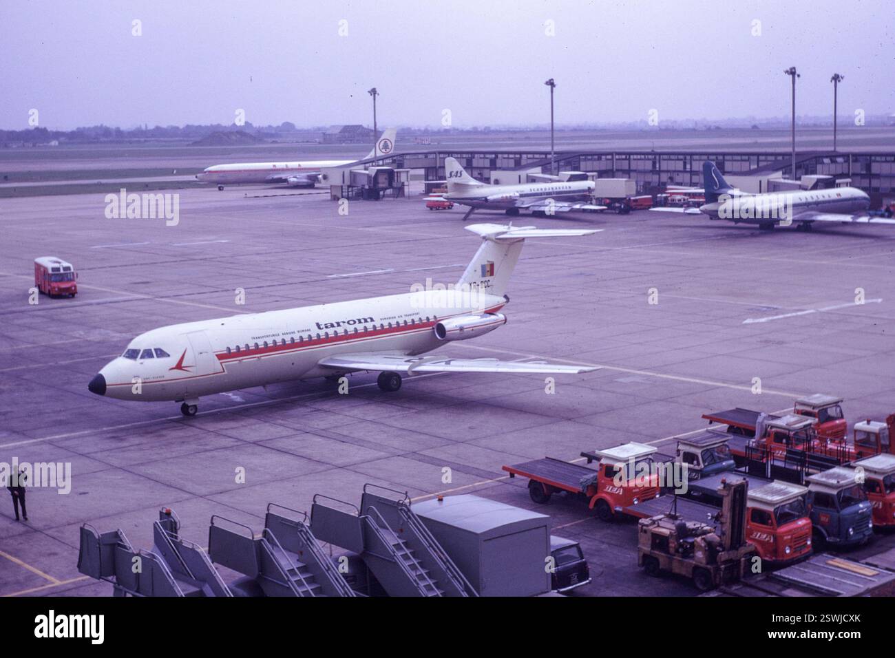 A Tarom BAC 1-11 at London Heathrow airport in 1970 Stock Photo - Alamy