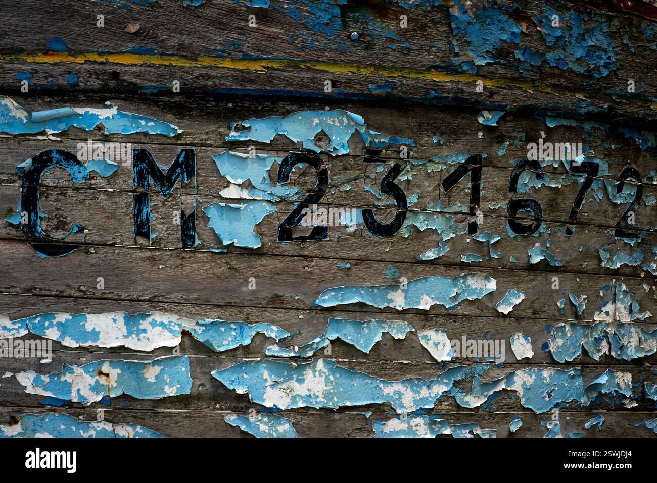 The letters and numbers of a registration number have somehow survived ...