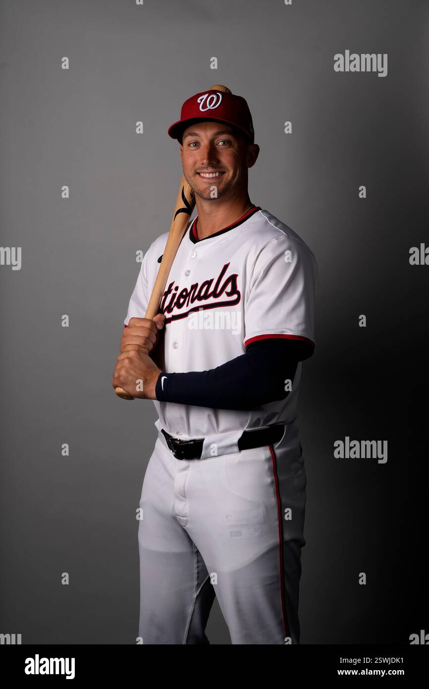 This is a 2025 photo of Andrew Knizner of the Washington Nationals ...