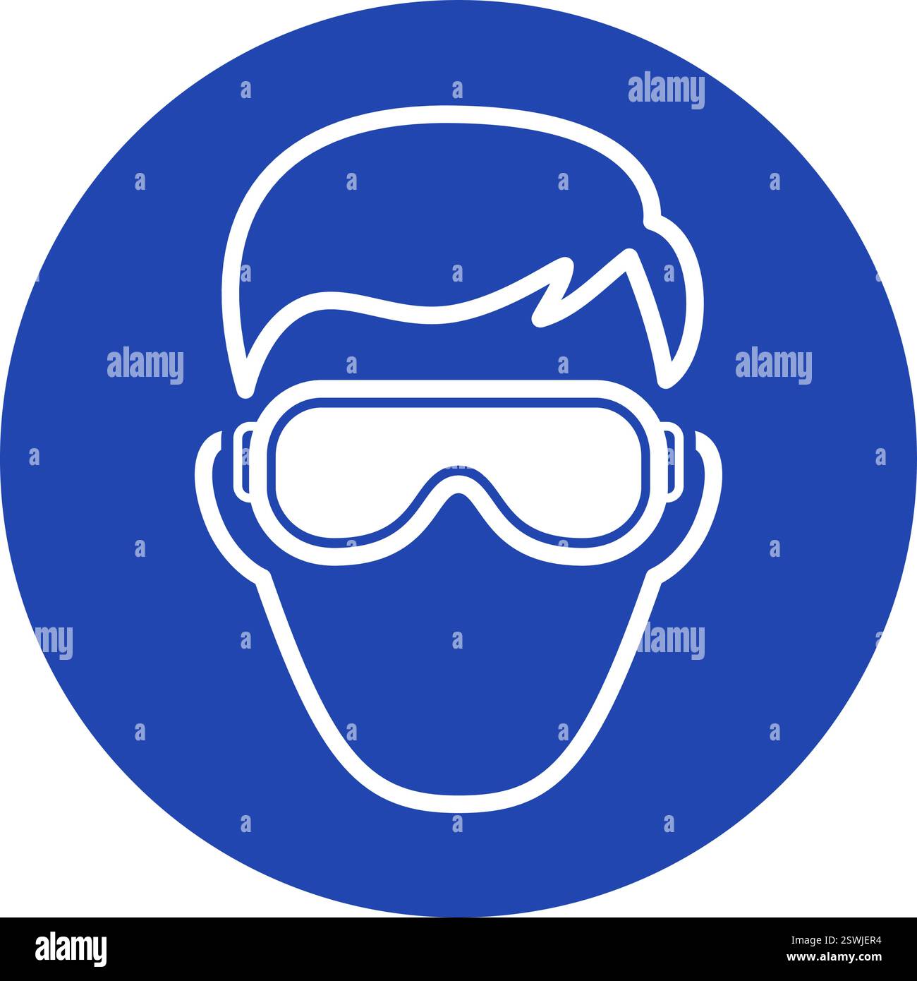 Eyewear protection required Stock Vector Images - Alamy