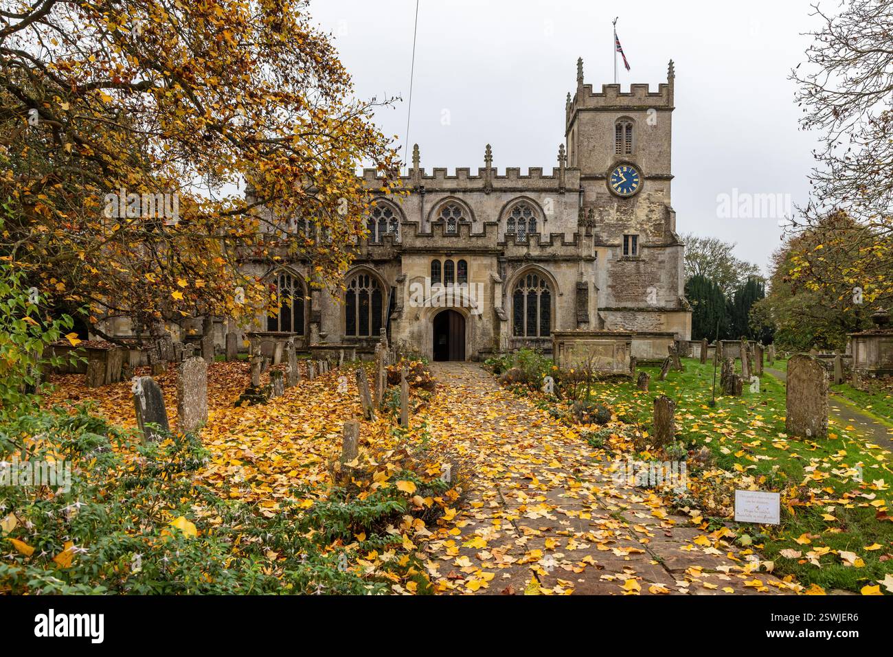 Church of the Holy Cross Seend in Autumn. A Grade I Listed Building ...