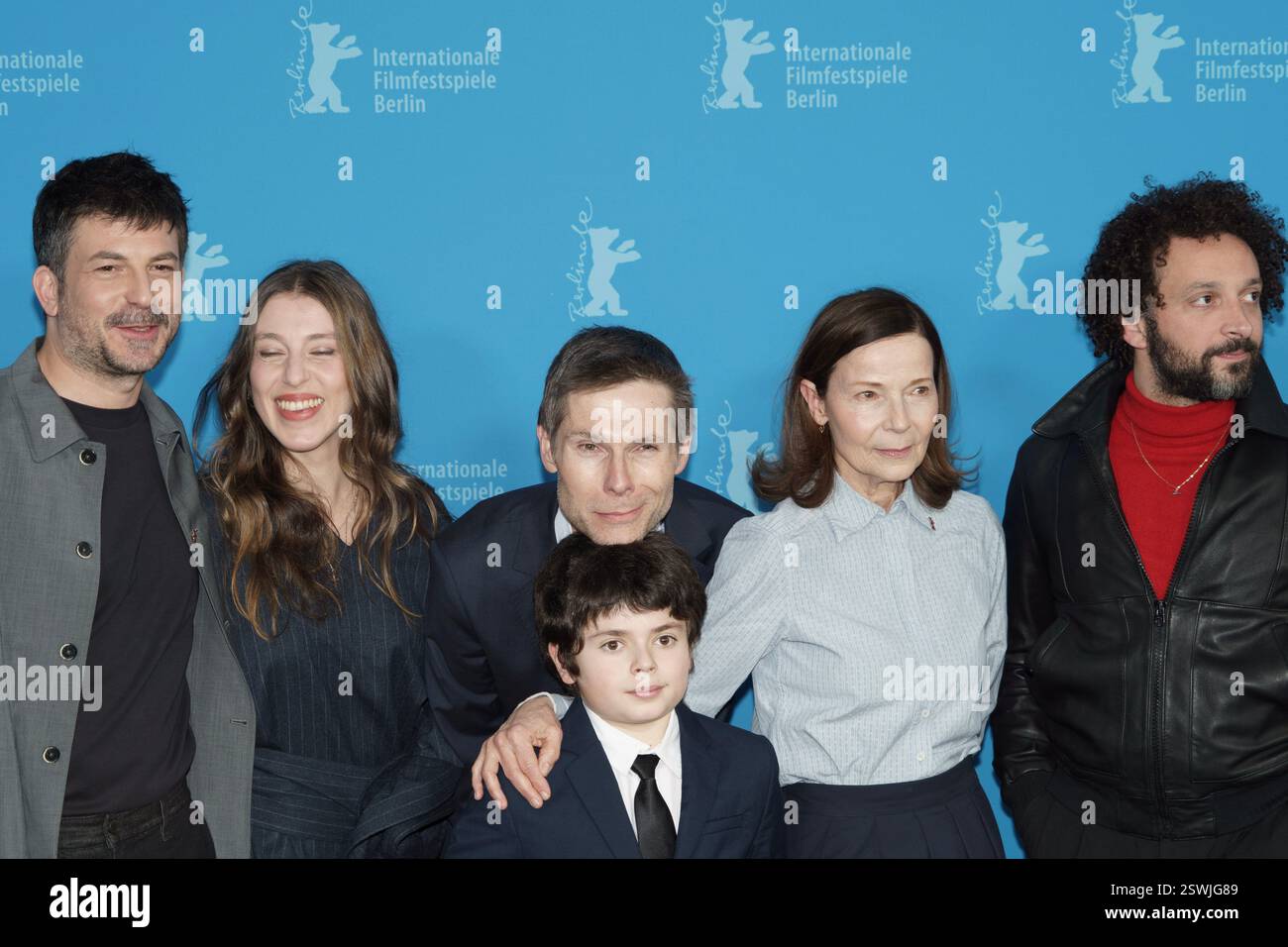 (L-R) French actor Adrien Barazzone, Luxembourgian actress Larisa Faber ...