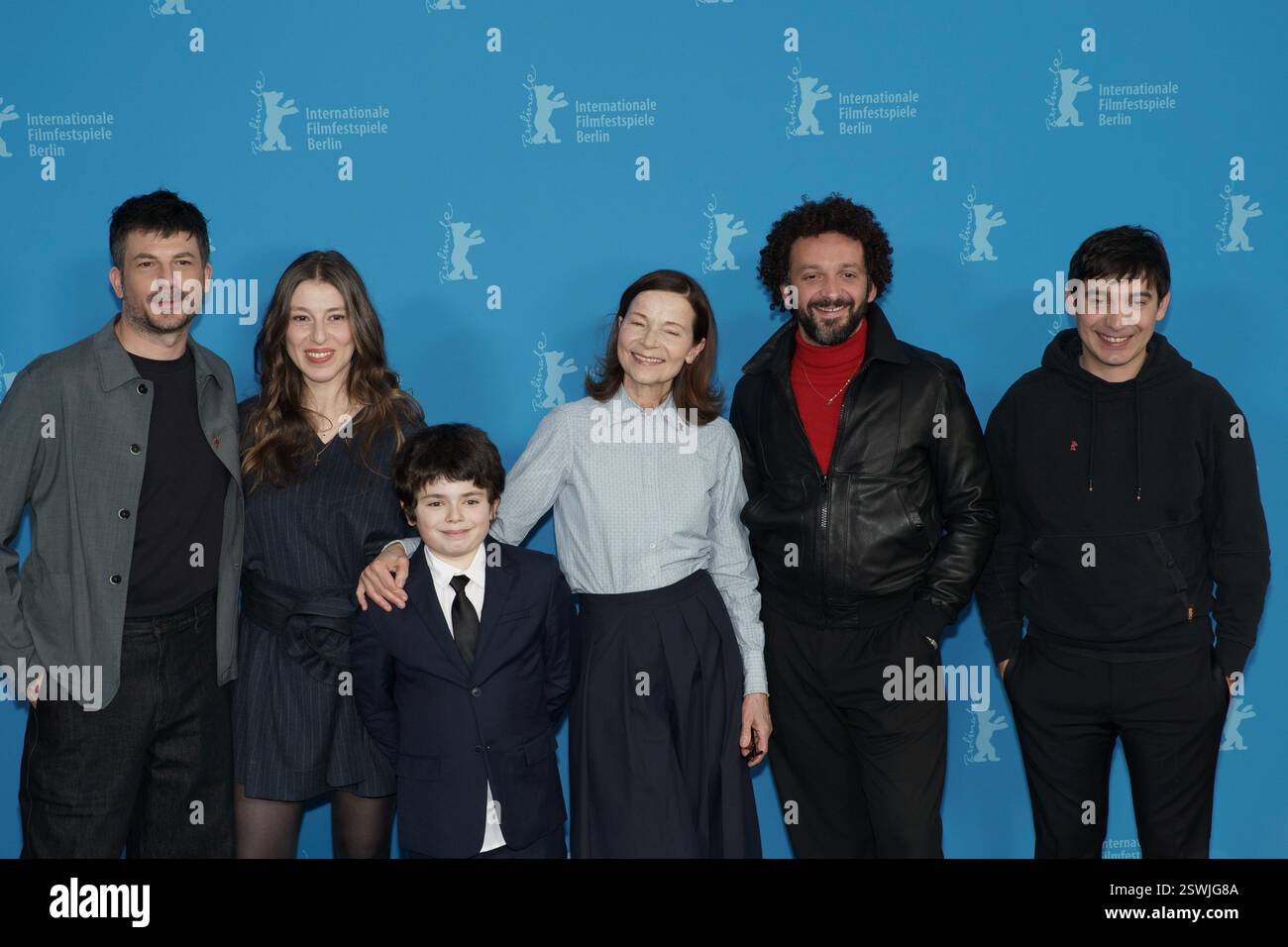 (L-R) French actor Adrien Barazzone, Luxembourgian actress Larisa Faber ...