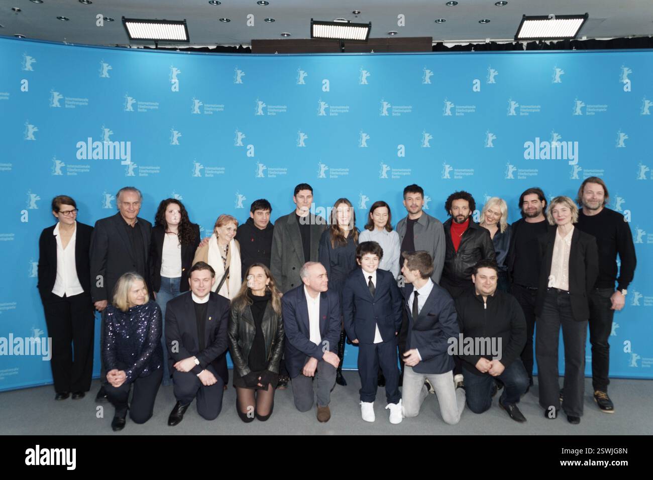 (L-R) French actor Adrien Barazzone, Luxembourgian actress Larisa Faber ...