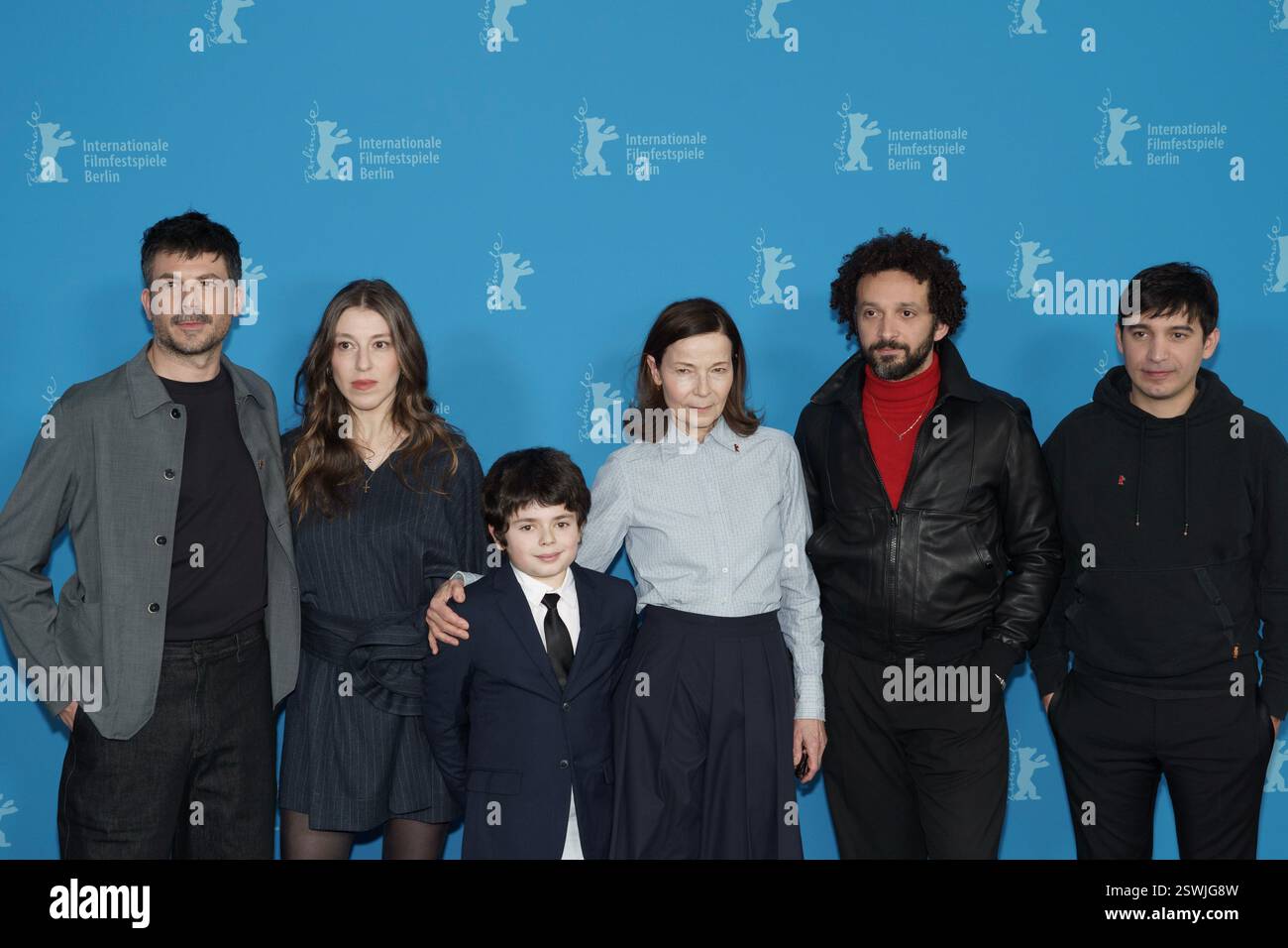(L-R) French actor Adrien Barazzone, Luxembourgian actress Larisa Faber ...