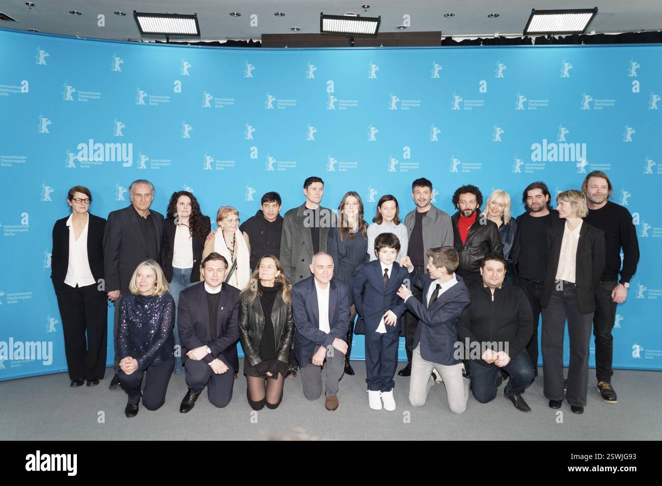 (L-R) French actor Adrien Barazzone, Luxembourgian actress Larisa Faber ...