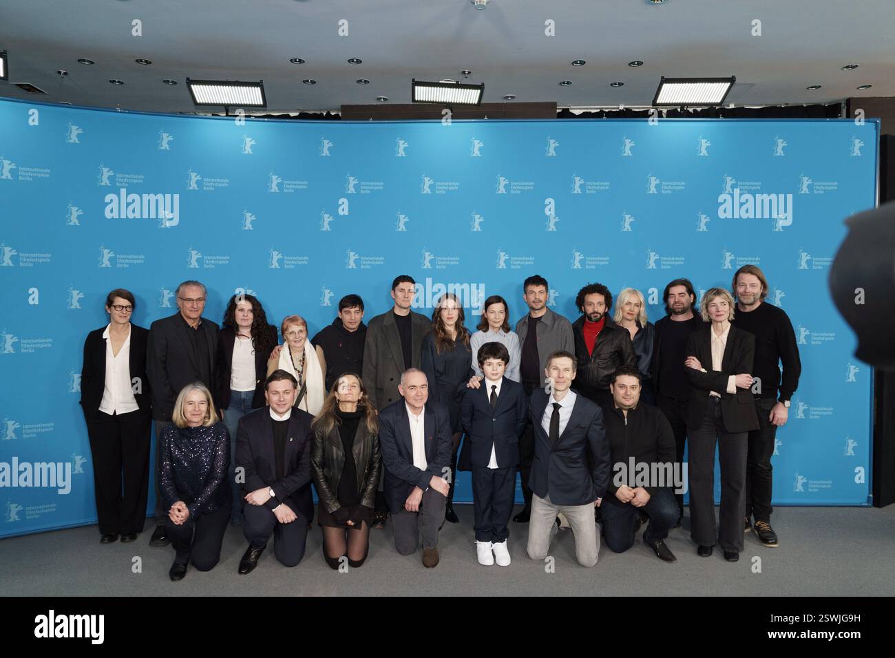 (L-R) French actor Adrien Barazzone, Luxembourgian actress Larisa Faber ...